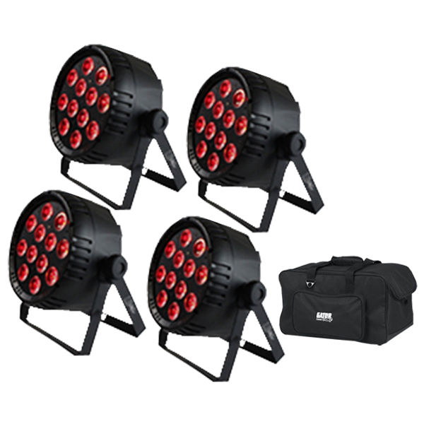 Blizzard LB Par Hex RGBAWUV LED Light 4-Pack w/ Bag | DJ Lights | DJ ...