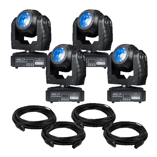 Eliminator Stealth Beam 4 Pack | Light Packages | 123Blacklights