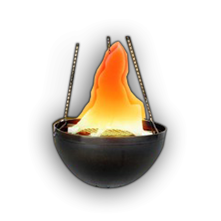 Visual Effect V106 Hanging Fire Cauldron | Hanging Flame Lights ...